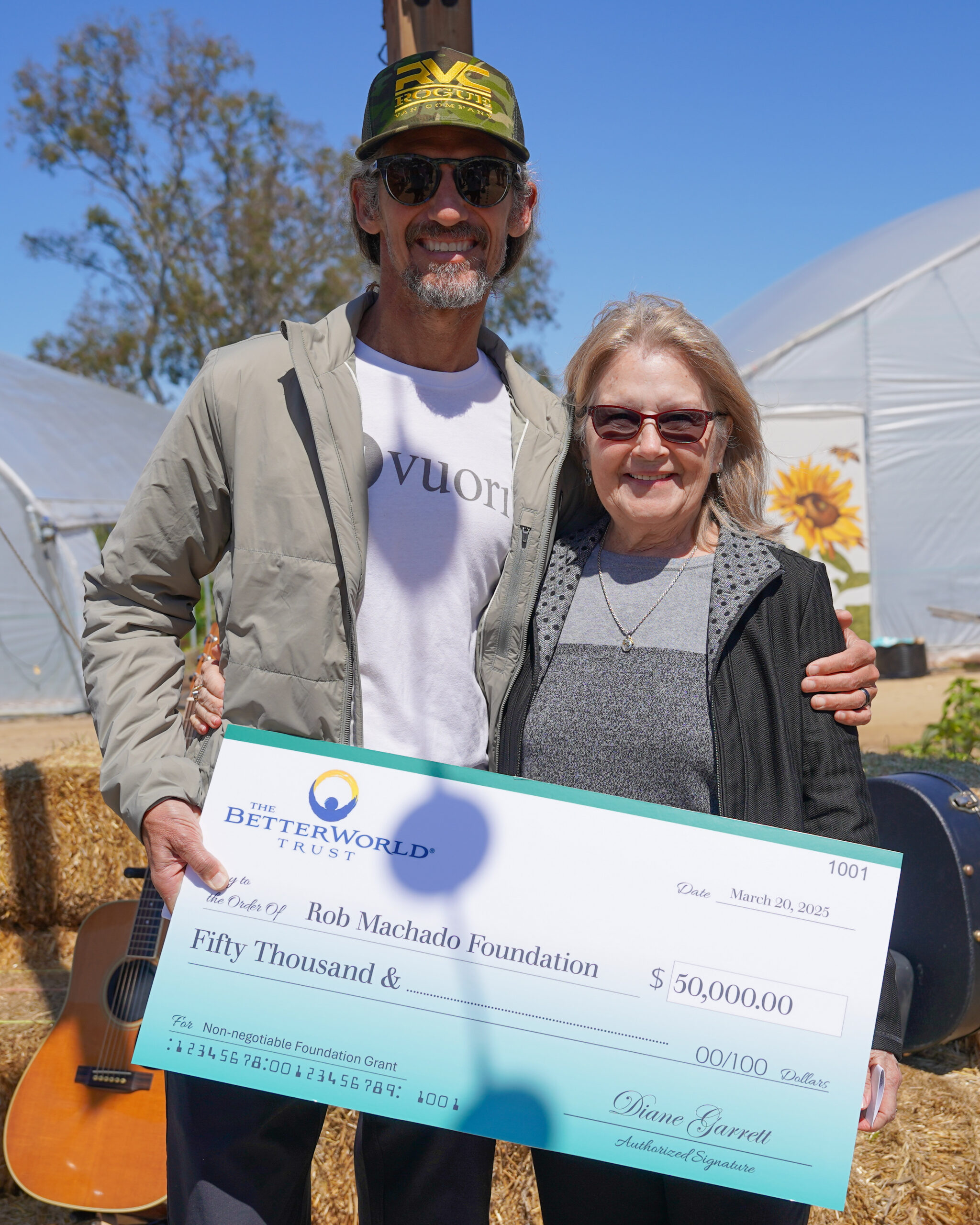 ROB MACHADO FOUNDATION RECEIVES $50,000 GRANT FROM BETTERWORLD TRUST ...